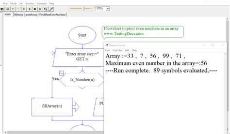 Raptor Flowchart To Print The Largest Even Number In A Set Of Numbers TestingDocs