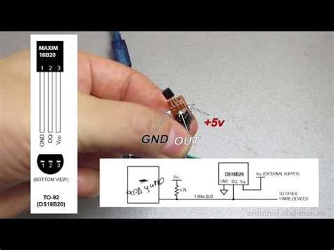 arduinoLab Подключаем датчик DS B к Arduino и считываем показания код из видео