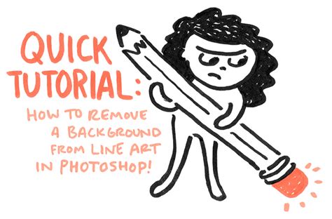 Quick Tutorial How To Remove A Background From Line Art In Photoshop Might Could Studios