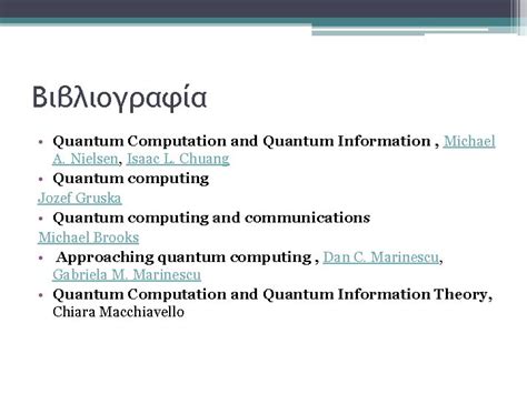 Quantum Computation And Quantum Information Michael A Nielsen