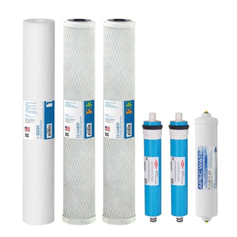 Apec Water Systems Ultimate Complete Replacement Filters With Membrane For 180 Gpd Premium