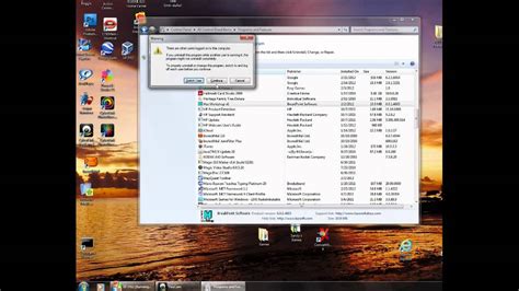Uninstalling Programs Youtube