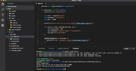 Creating Simple Node Server With Kotlin Javascript Kotlin Discussions