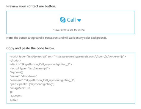 How To Use Html To Do A Skype Call Stack Overflow