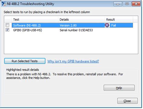 solved ni 488 2 software failing troubleshooting utility ni community