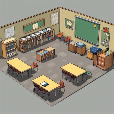 Classroom Setup Premium Ai Generated Image