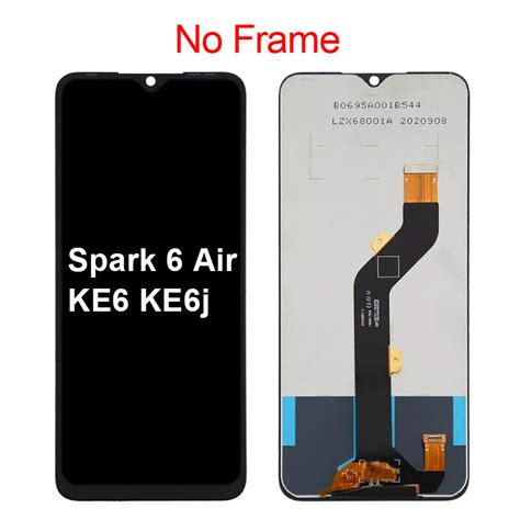 For Tecno Spark 6 Ke7 Lcd Spark 6 Go Ke5j Ke5k Spark 6 Air Ke6 Ke6j Display Touch Screen