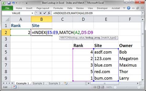 Best Lookup Formula In Excel Index And Match