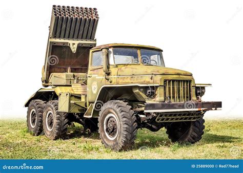 Soviet Rocket Launcher 2p19 Of Missile Complex Elbrus Scud B Stock