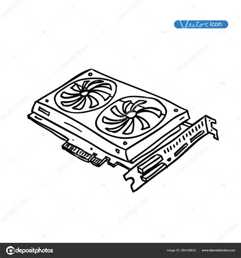 Computer Hardware Icons Pc Components Stock Vector Image By ©gjose 264106632