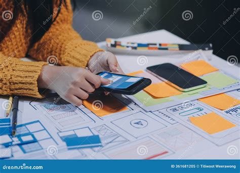 Ux Ui And Programming Development Technology Stock Image Image Of Digital Indoors 361681205