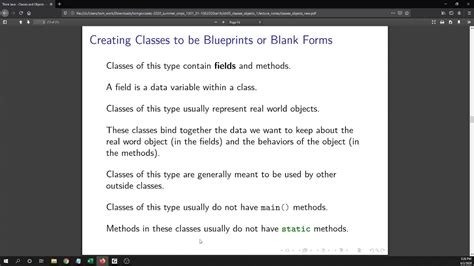Classes And Objects Introduction Youtube