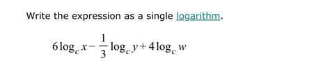 solved write the expression as a single