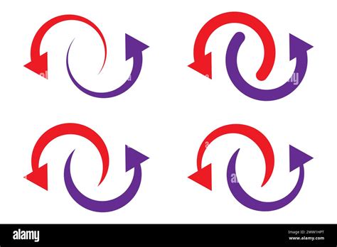 Cyclic Rotation Synchronize Icon Sync Arrow Rotation Sign Symbol