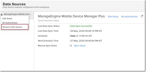 Mobile Device Manager Plus Integration Analytics Plus Cloud