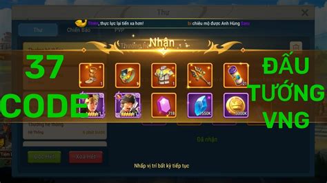 Full 37 Code Đấu Tướng Vng Mới Nhất Youtube