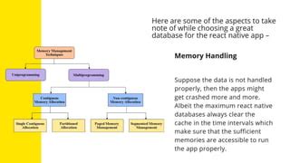 How To Choose Right React Native Database For You App Development PPT