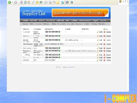 complex management system internet based database management system