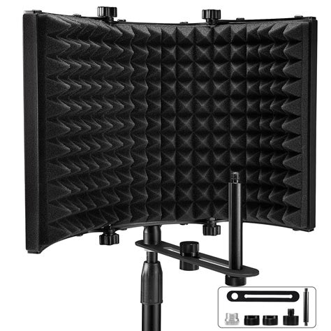 Jamelo Microphone Isolation Shield Mic Acoustic Sound Absorbing Foam Lekato Buy Musical