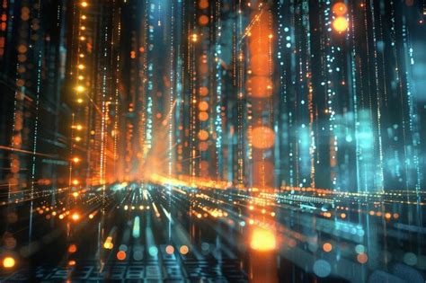 Data Dazzle Sparkling Insights In The Digital Age Premium Ai Generated Image