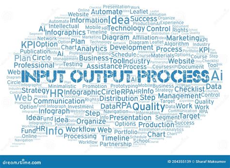 Input Process Output Infographic Cartoon Vector CartoonDealer Com