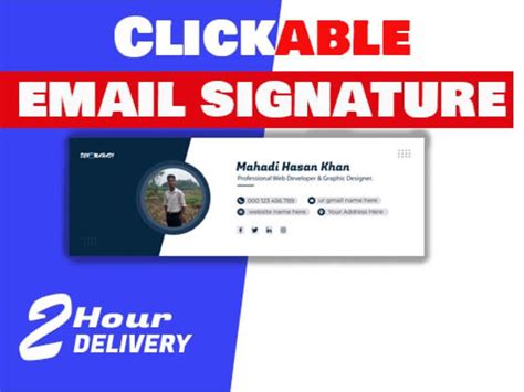 A Professional HTML Email Signature Upwork