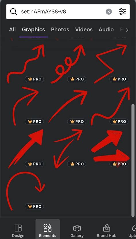 Canva Pro Elements Red Arrow Clipart Arrow Clipart Red Arrow Canvas