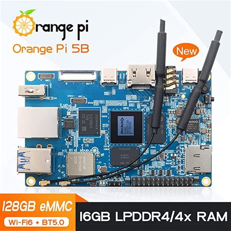 Orange Pi 5b 16gb Ram 128gb Emmc Rk3588s Supports Ubuntu Android