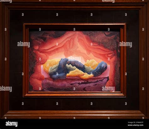 Paris France 11 09 2024 Surrealism Exposition Alcove I Painted By