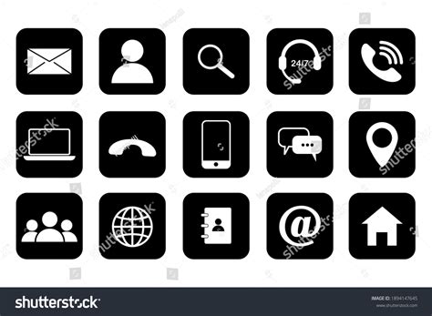 Email Icon Black Background
