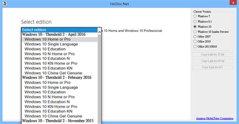 Windows and Office ISO Downloader 從微軟官方網站免費下載 WindowsOffice 安裝程式 免費資源網路社群