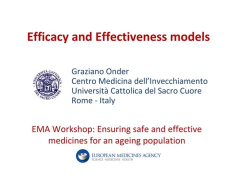 Presentation Efficacy Effectiveness Modelsenpdf