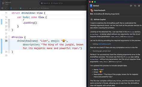 使用 Github Copilot For Xcode 生成 Swiftui Preview 需要的假資料 By 彼得潘的 Ios App Neverland 彼得潘的 Swift