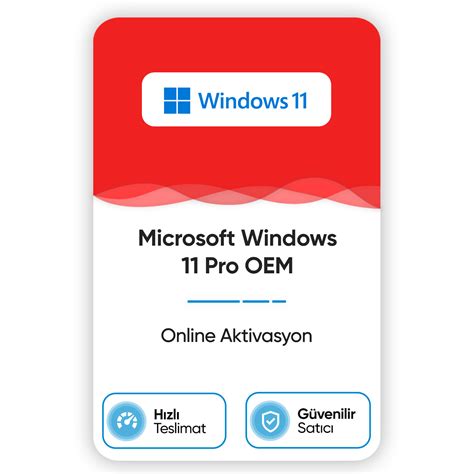 Windows Pro OEM Online Aktivasyon Dijital Lisanslar