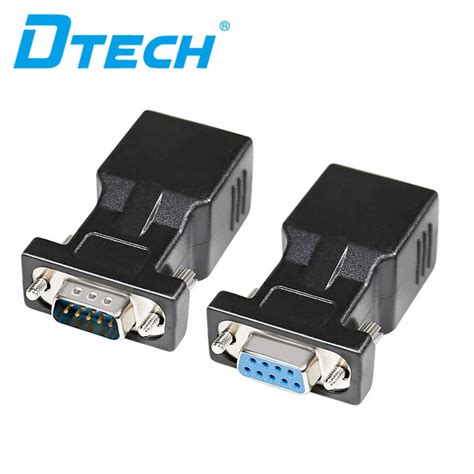 Dtech Rs Db To Rj Serial Adapter Db Female Rj And Db Male Rj Ethernet Converter