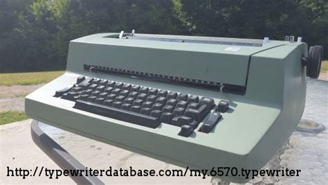 IBM Selectric II On The Typewriter Database