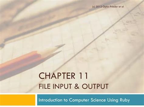 ppt chapter 11 file input and output powerpoint presentation free