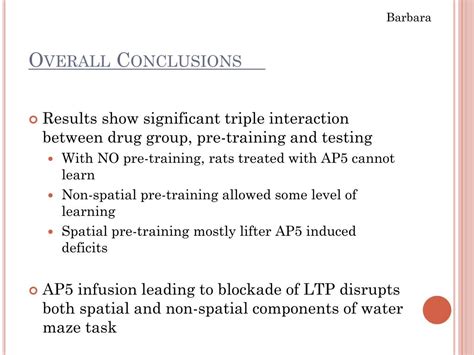 Ppt Distinct Components Of Spatial Learning Revealed By Prior Training And Nmda Receptor