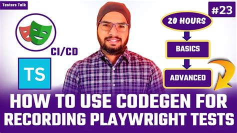 Playwright Typescript 23 How To Use Codegen For Record And Play Test