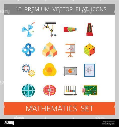 Mathematics Icon Set Stock Vector Image And Art Alamy
