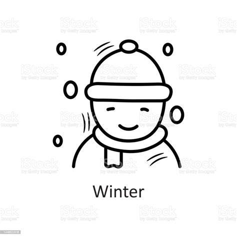 겨울 벡터 개요 아이콘 디자인 그림입니다 흰색 배경에 새해 기호 Eps 10 파일 0명에 대한 스톡 벡터 아트 및 기타 이미지 0명 가문비나무 겨울 Istock