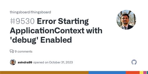 Error Starting ApplicationContext With Debug Enabled Issue Thingsboard Thingsboard