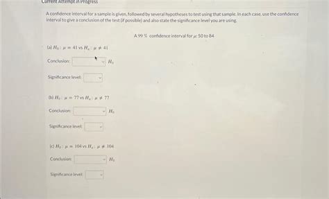 solved a confidence interval for a sample is given followed