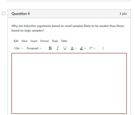 Solved Question Pts Why Are Inductive Arguments Based On Chegg
