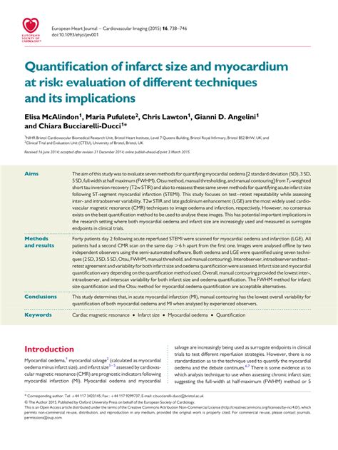 pdf quantification of infarct size and myocardium at risk evaluation