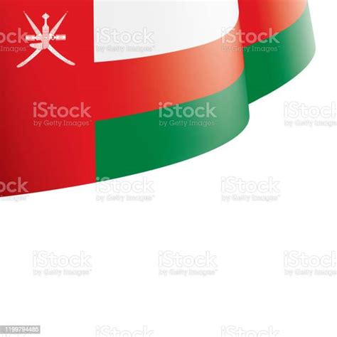 오만 플래그 흰색 배경에 벡터 그림 3차원 형태에 대한 스톡 벡터 아트 및 기타 이미지 3차원 형태 국가 관광명소 국기 Istock