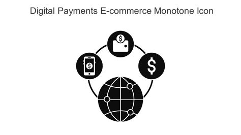 Digital Payments E Commerce Monotone Icon In Powerpoint Pptx Png And Editable Eps Format Ppt