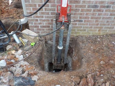 Foundation Repair Push Piers In Hopkinsville Ky Push Pier Installation