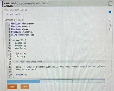 solved challenge 129 2 writing math calculations activity