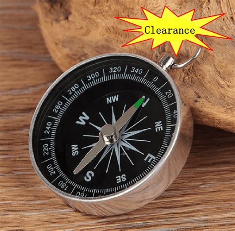 Ersazi Hiking Lightweight Aluminum Wild Survival Compass Navigation